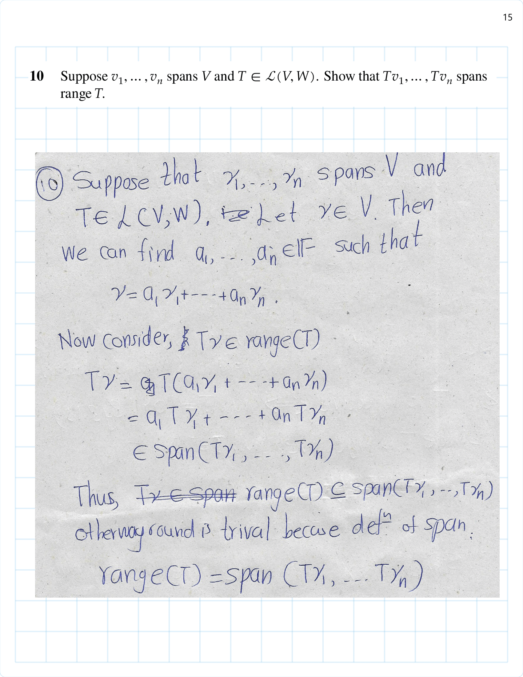 Chapter 4 Linear Maps Exercises | Linear Algebra
